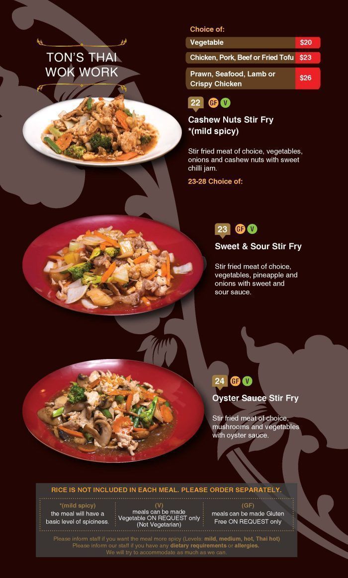 Dinner - Ton's Thai Restaurant